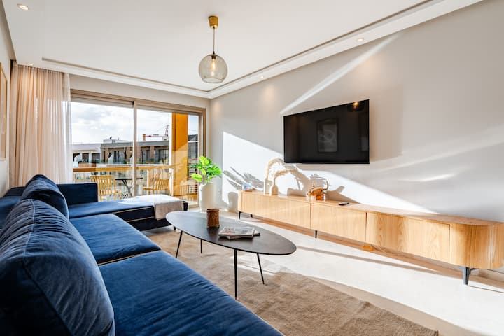 3 Chbres · 2 Sdb · 100mb · 5 Min Stade · Self - Casablanca