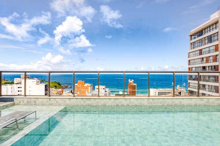Novíssimo Studio Na Barra Com Vista Para O Mar - Rio Vermelho