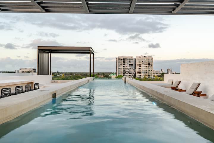 Suite Soho | Refugio Sofisticado - Gym & Pool - Mérida