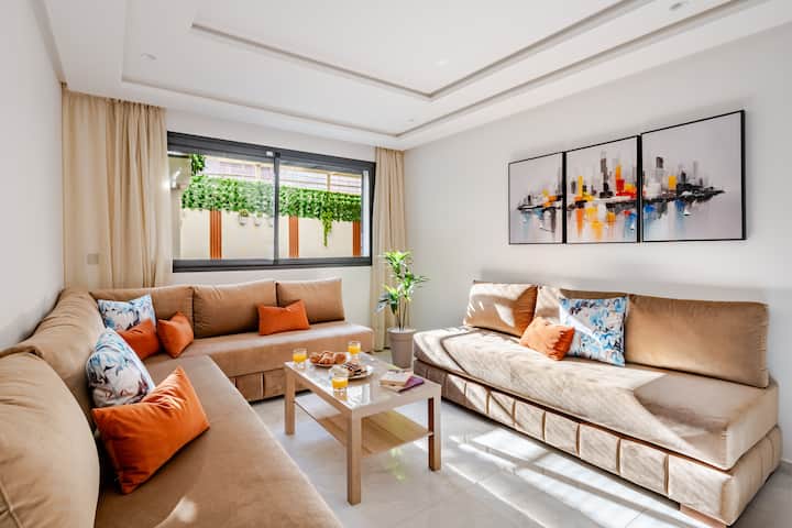 Studio Cosy Avec Patio Privé •Centre Rabat• Océan - Rabat