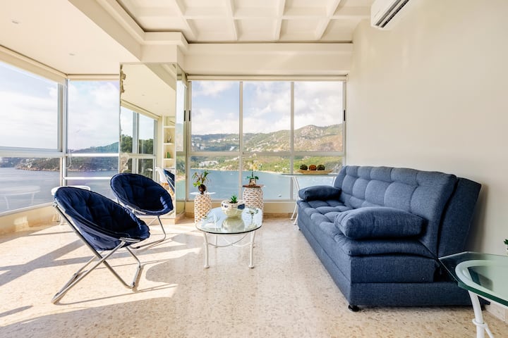 Frente Al Mar | Vista Total | Alberca Y Playa - Acapulco