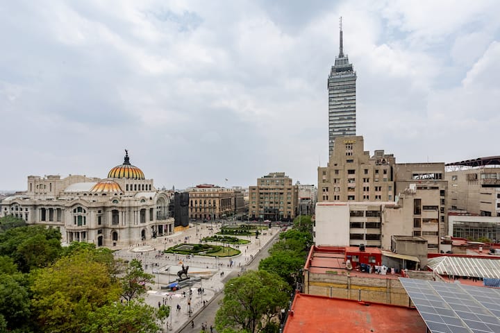 Stylish Studio Overlooking Bellas Artes & Alameda - Mexico