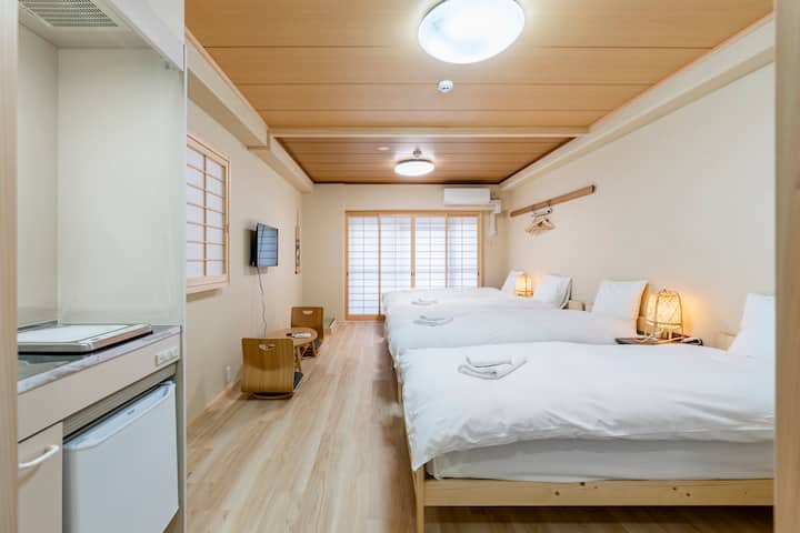 "檜"Shoji,道頓堀3min,心斎橋エリア5min,バルコニー付き、旅館風/301 - Osaka, Japan