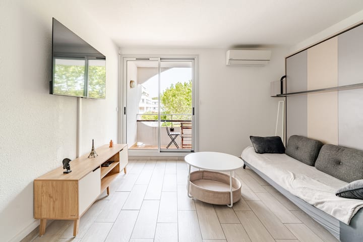 ️ Grd Appt 31m2 Centre 50m Plage&port Wifi Clim ️ - La Grande-Motte