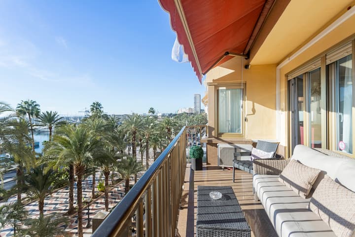 Port&beach Alicante 2. Front Line Marina View - Alicante