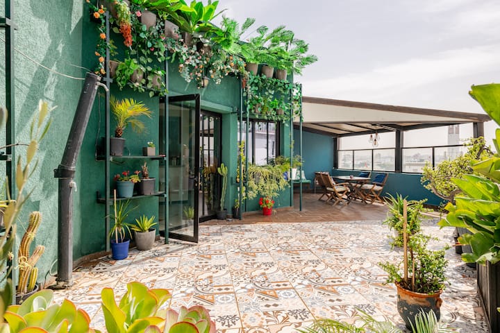 The Best Green Terrace In The City Art Deco Flat - Casablanca