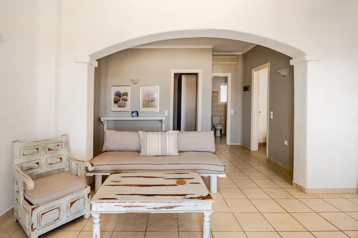 Two Bedroom Apartment Sea View In Panormos Beach - Mykonos Region
