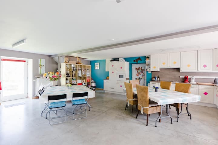 Ferme Du Banoyard - Chambre Du Colibri - Spa