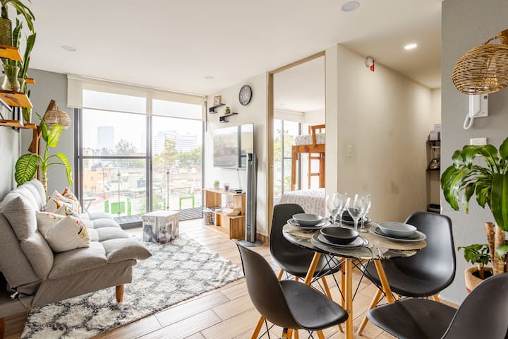 Apartment | Balcony | Heart Mexico City Buenavista - Mexico City