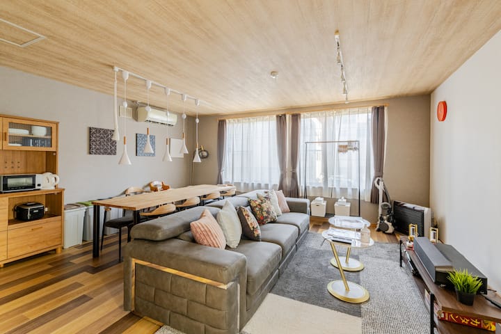 4k100-inch Projector/100m To Odori Park/comfy Room - Sapporo