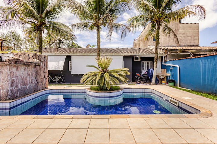 Heated Pool *Free*40c Air Conditioning Wifi 12 People - Bertioga