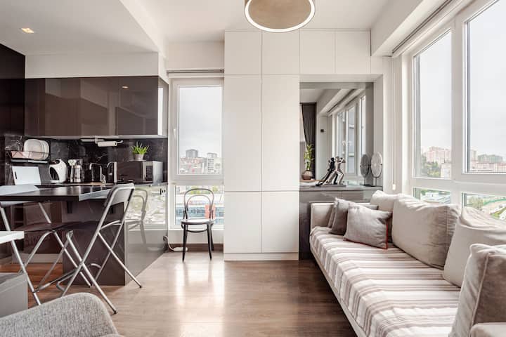 Near 2 Metro Stations, Central Lux Studio. Ac/gym - Cihangir