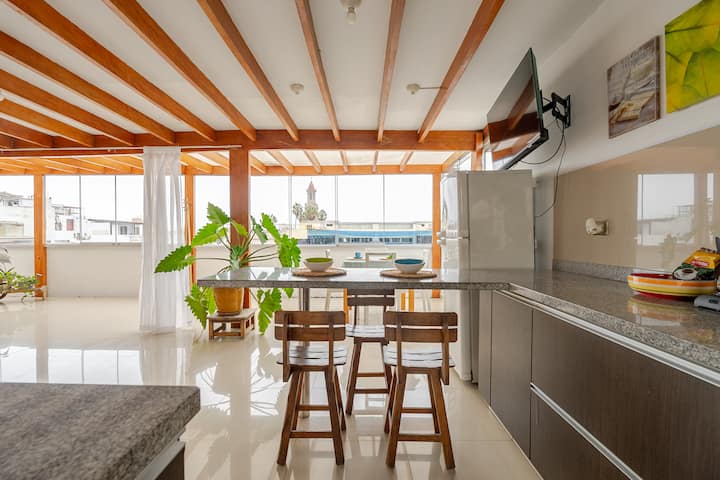 Calm And Iluminated Loft In Monumental Barranco - Lima