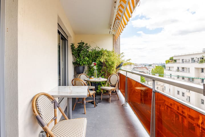 51 M2 Pour 4 Personnes, Terrasse Vue Tour Eiffel - Paris