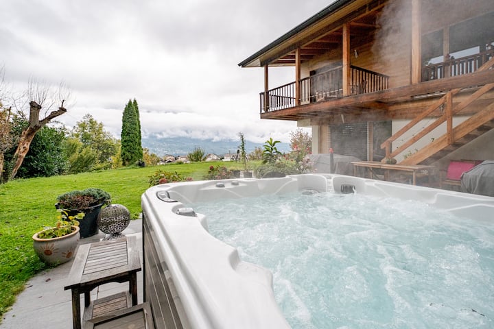 Jacuzzi,  Vue Magnifique Sur Les Alpes Suisses - Anzère