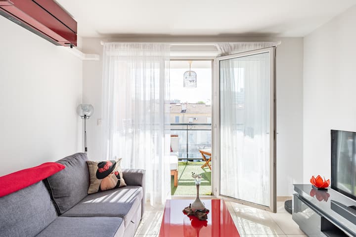 T3 Climatisé, Parking X2, Proche Centre, Calme - Marseille