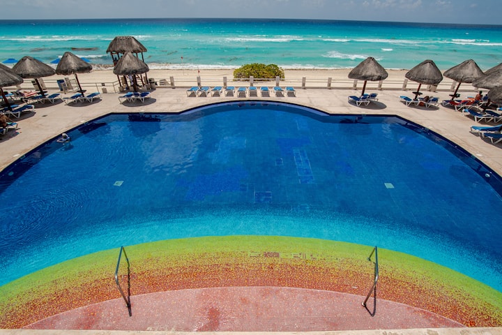 Estudio Zona Hotelera Cancún Con Playa Y Albercas - Cancún