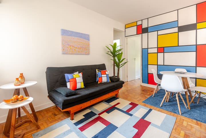 Apto 21 Inteiro, Ar Cond. 45m², Completo - Paraíso