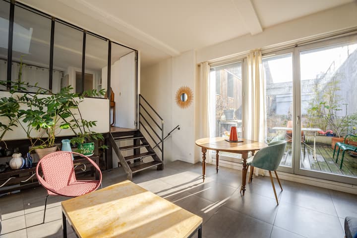 Superbe Loft Avec Terrasse - Pantin