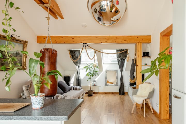 Bright Roof Top Near City And Lake - Berlín