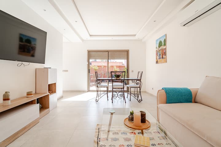 Appartement à Majorelle - Grande Terrasse - Marrakech