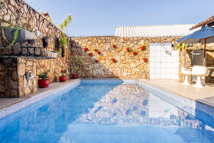 Piscina Aquecida-casa à 270m Da Praia Do Centro - Rio das Ostras