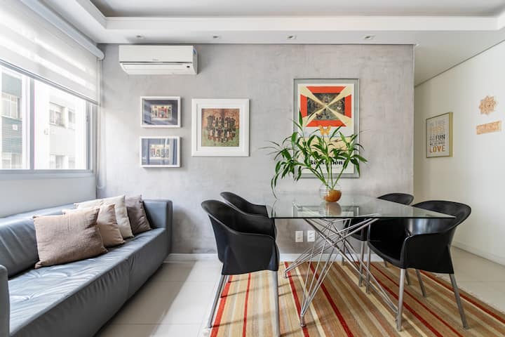 Apto ⭐️⭐️⭐️⭐️⭐️Confortável Centro Nobre Floripa Garagem - Florianópolis