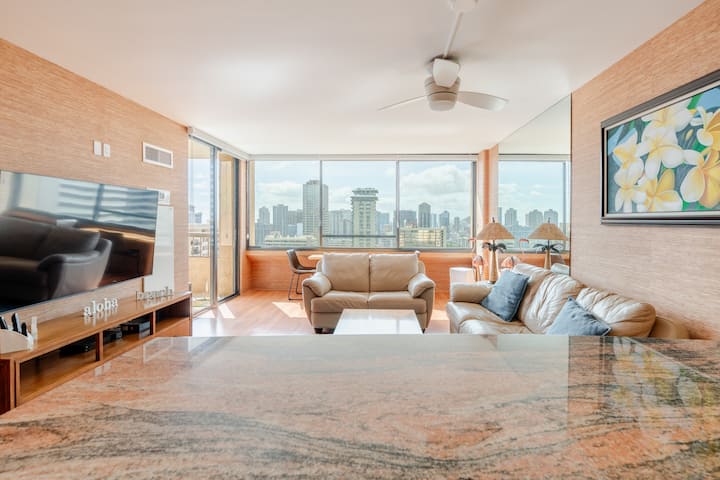 Waikiki Oceanview,king 1 Bdrm,parking,tax Included - ホノルル