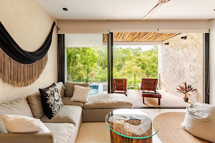 Relax In Style: Jungle Terrace + Plunge Pool - Tulum