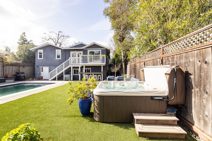Family Parkside Retreat+apartment+pool & Hot Tub - San Anselmo, CA