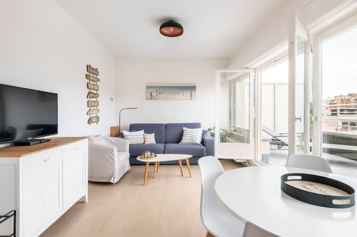 Modern Appartement, Groot Terras, Deels Zeezicht - Flandre Occidentale