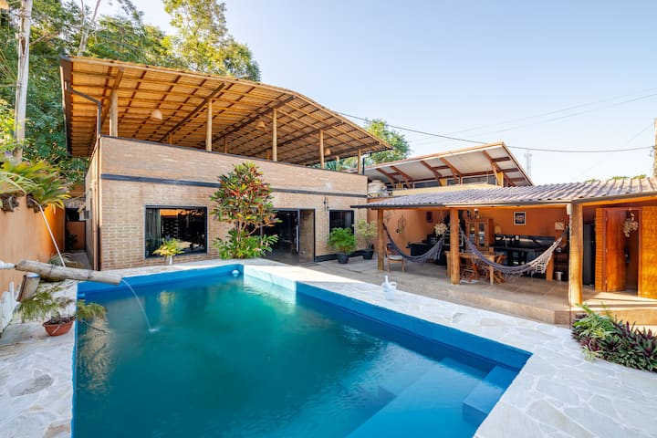 Casa Sustentável E Rústica! Com Piscina Natural - Paraty