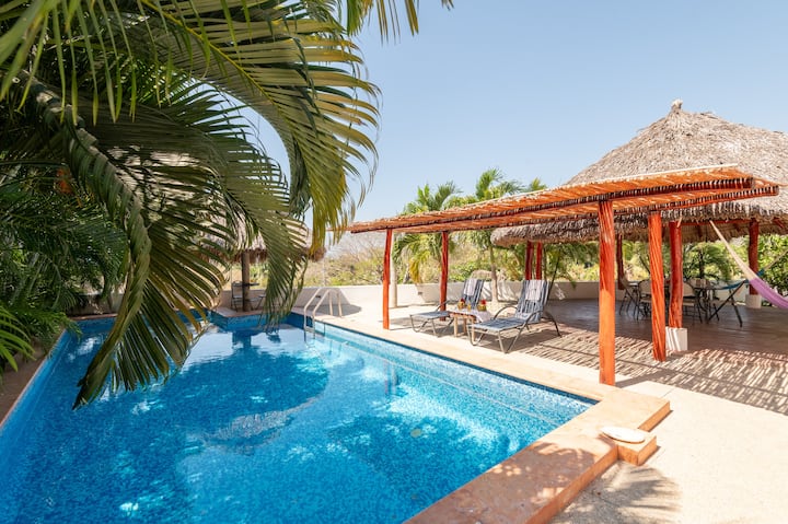 Huatulco, Coyula Casa Blanca Con Alberca Privada - Santa María Huatulco