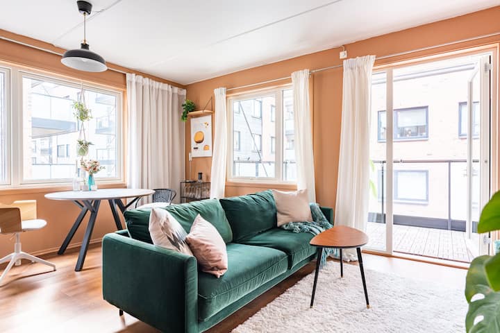 Nydelig Lys Leilighet Med Uteterrasse - オスロ