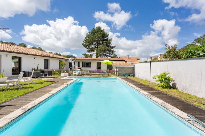 Au Bassin – Maison Avec Piscine - Terrasse & Clim - La Teste-de-Buch