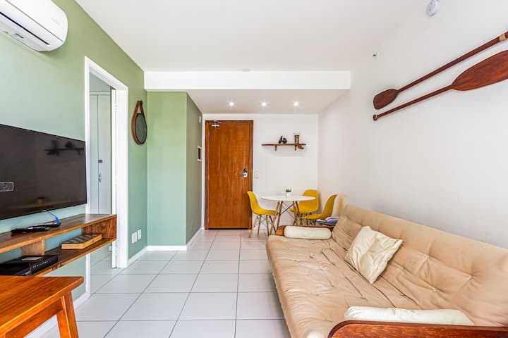 Flat No Villa Del Sol De Frente Ao Mar. - Recreio dos Bandeirantes