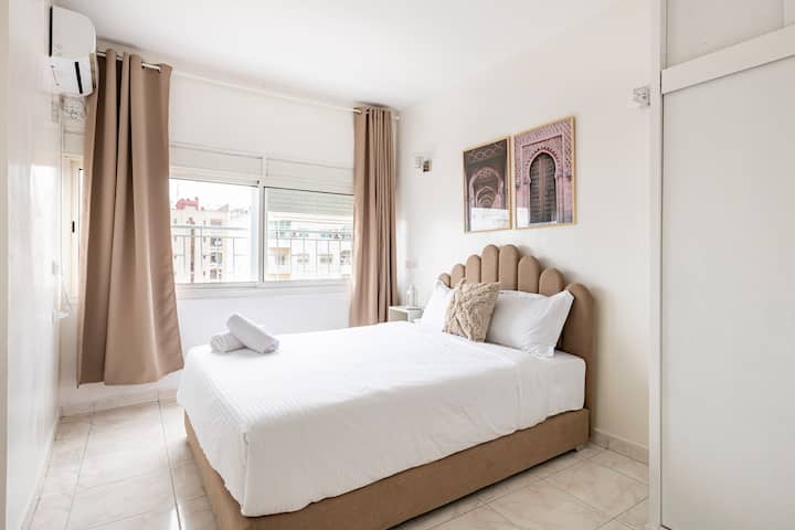 Spacious 2bedrooms Equipped/5min Agdal Station - Rabat