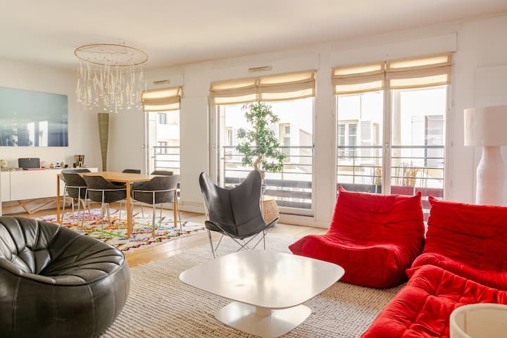 Triplex De Luxe 200m2, 5  Ch/10-12 Personnes. - Malakoff