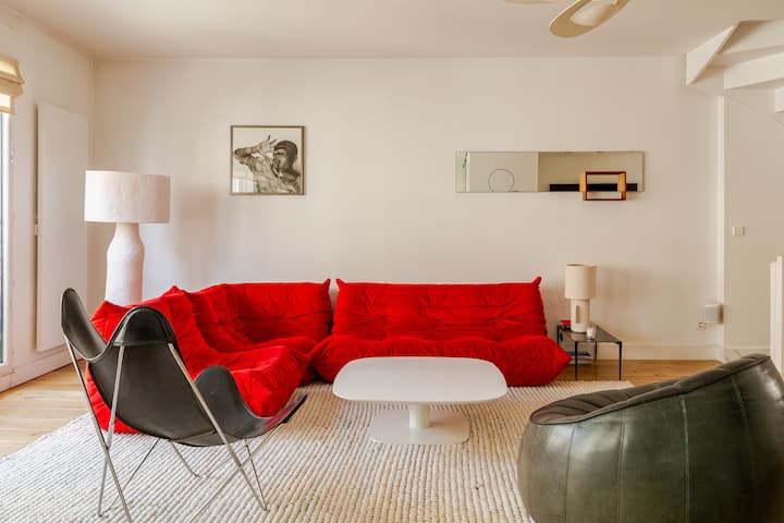 Triplex De Luxe 200m2, 5 Ch/10-12 Personnes. - Courbevoie
