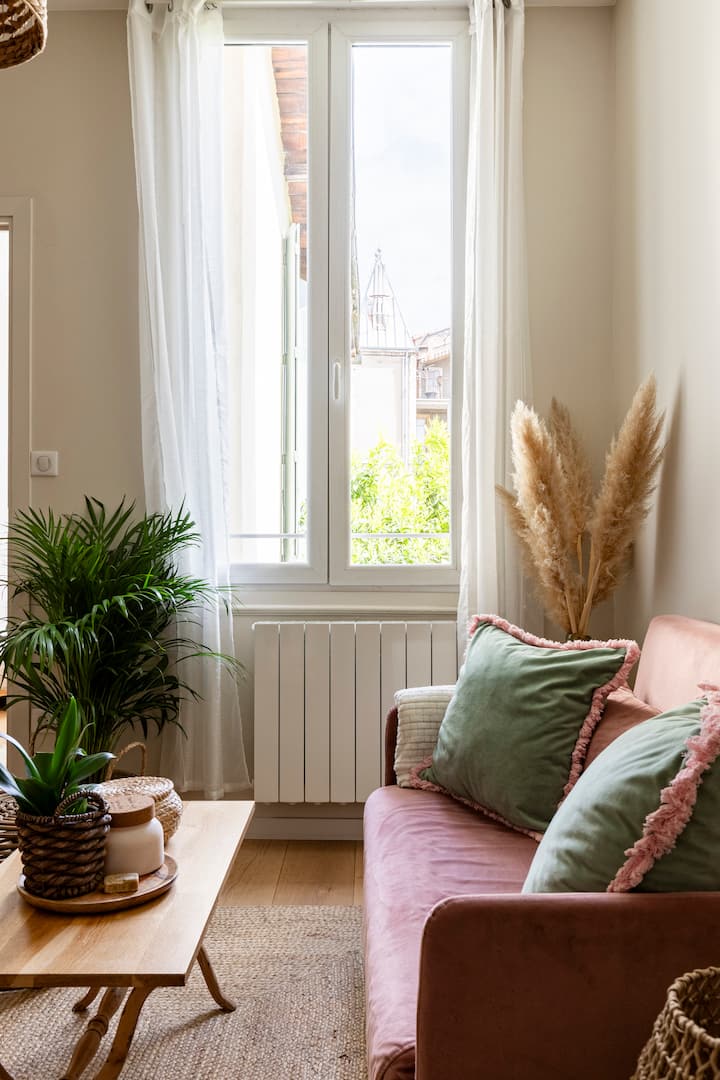 T2 Cosy Sur Jardin, Quartier Très Calme - Gare de Toulouse Matabiau