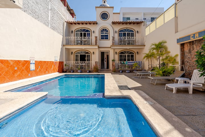 Casa Allec. Agua. Lugar Encantador Con Alberca. - Bucerías