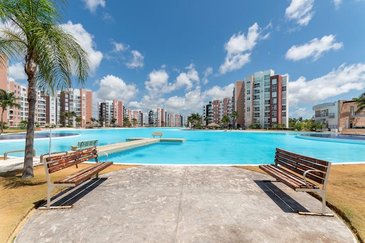 Depto. Vista Espectacular En Dream Lagoons Cancun - Cancún