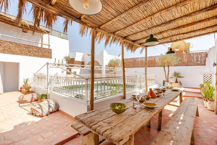 Riad Dar Yaël 4 Chambres Piscine Rooftop Marrakech - 마라케시