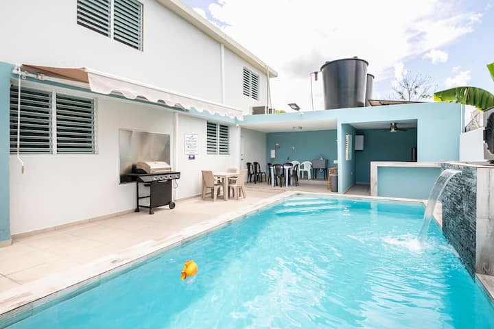 House With Private Pool + Bbq + Games In Aguadilla - Aguadilla