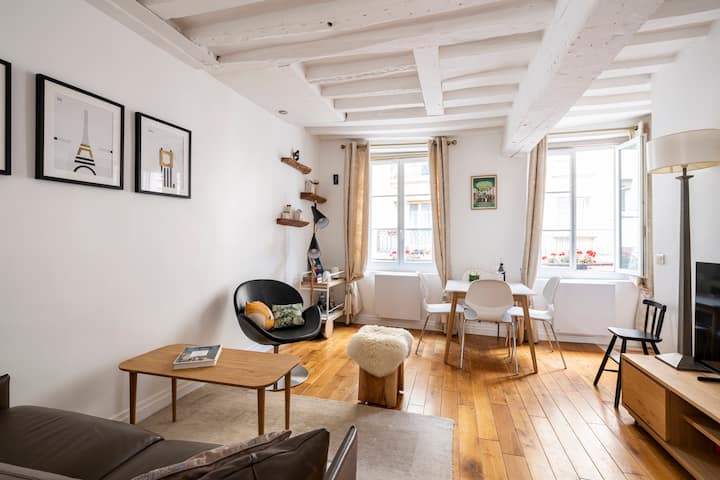 2 Pièces Quartier Latin Bail Mobilité - París