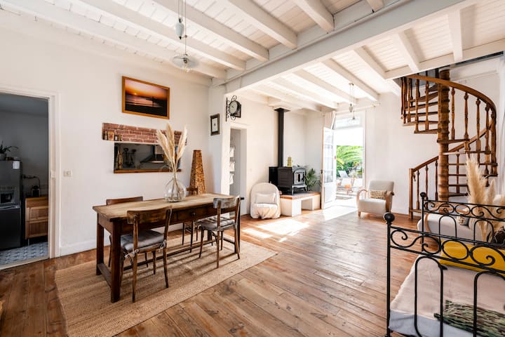 Maison Basco-landaise Avec Piscine Privée - Labenne