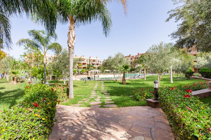Magnifique Rez-de-jardin Accès Direct à La Piscine - Marrakech