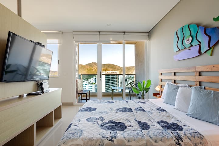 Loft Con Vista Y Salida Directa Al Mar - Piso 15 - Santa Marta