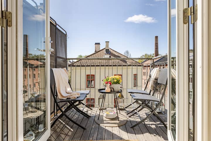 Fabrikkleilighet Sentralt, Balkong Og Takterrasse - 奧斯陸
