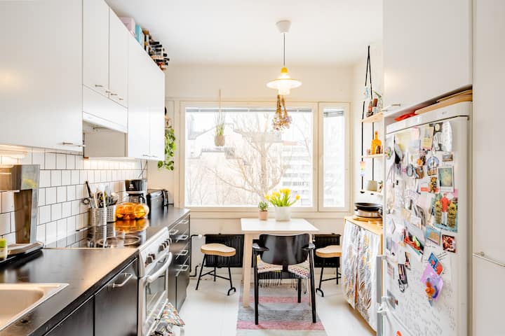 A Big Room With Finnish Design & Balcony - Helsinki